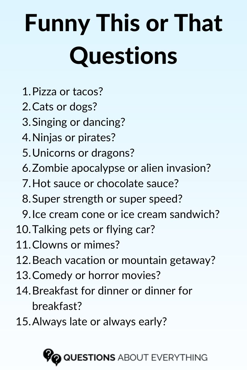 180 Funny This or That Questions (Endless Entertainment!)