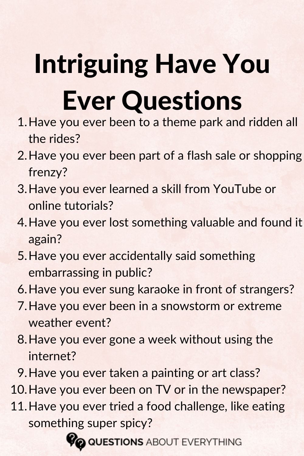 200 Intriguing Have You Ever Questions For Friends And Family