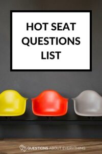 60 Best Hot Seat Questions To Use During Game Night