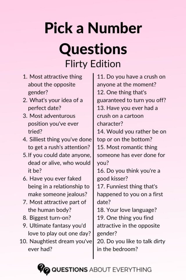 Numbers Question Game: 105 Fun Pick a Number Questions